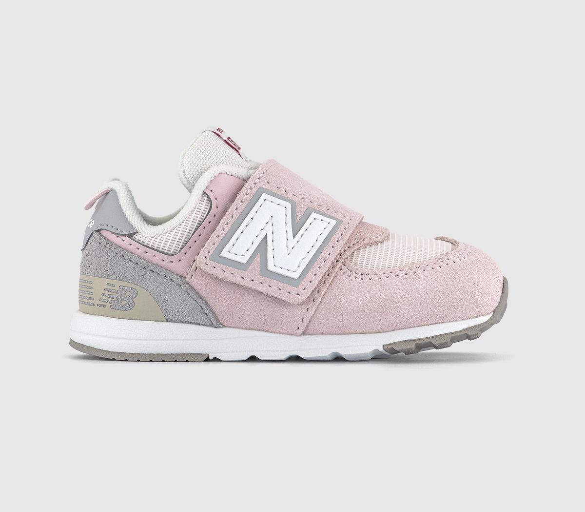 Kids New Balance 574 Infant Trainers Shall Pink Uk Size 8 Infant ...