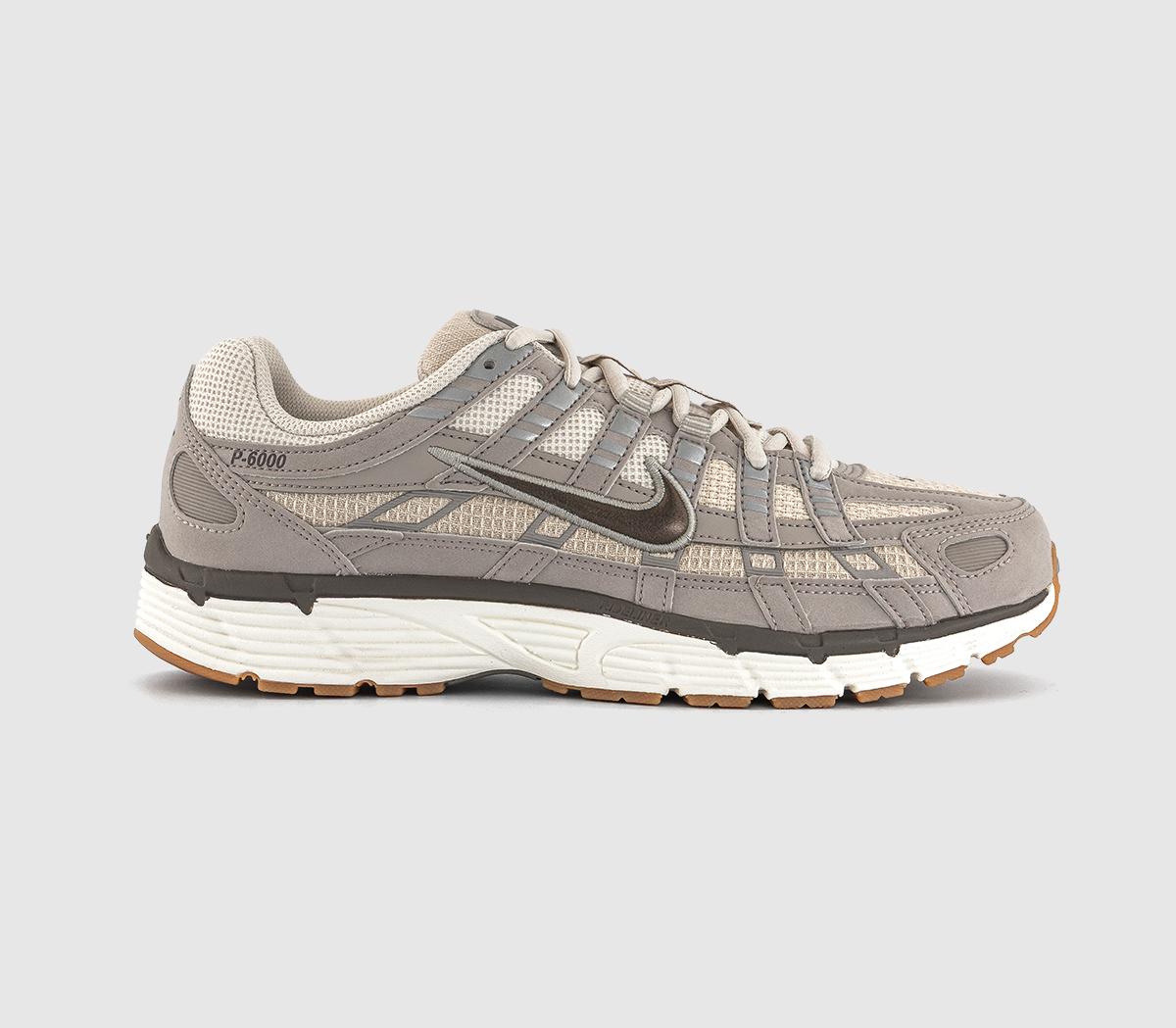 Nike P-6000 Trainers College Grey Cave Stone Light Orewood Brown ...